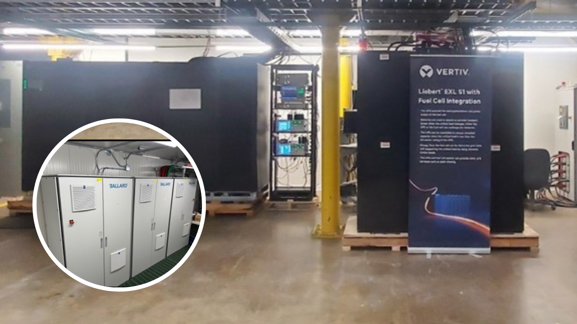 Ballard and Vertiv combine to deliver zero-emission UPS system