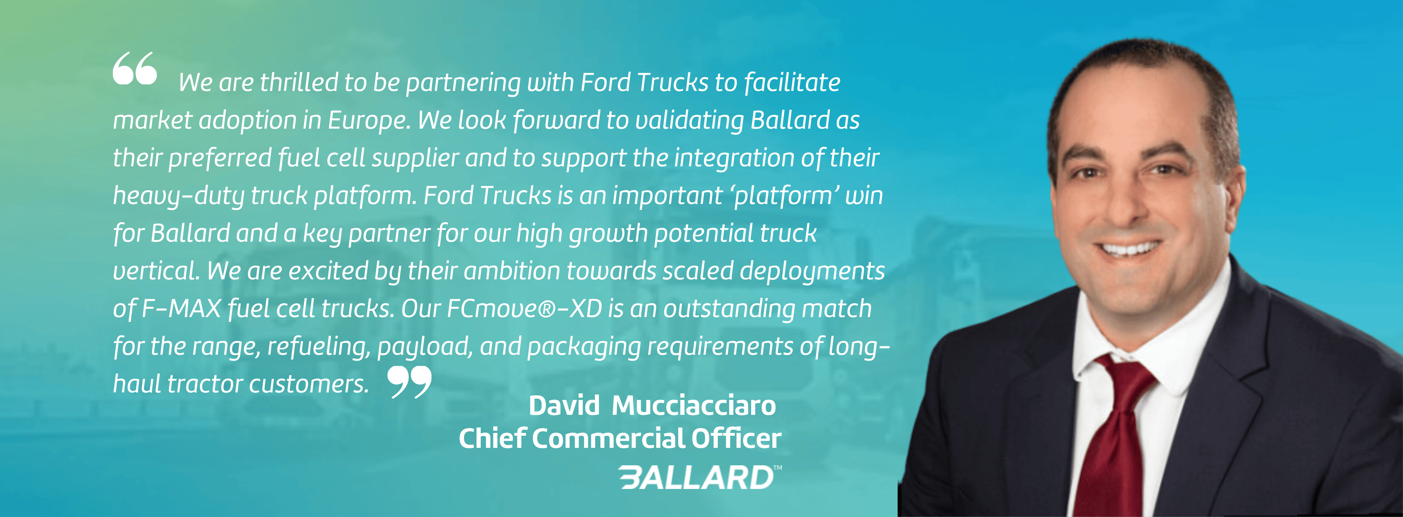 Ballard announces Ford Trucks agreement for fuel cell vehicles